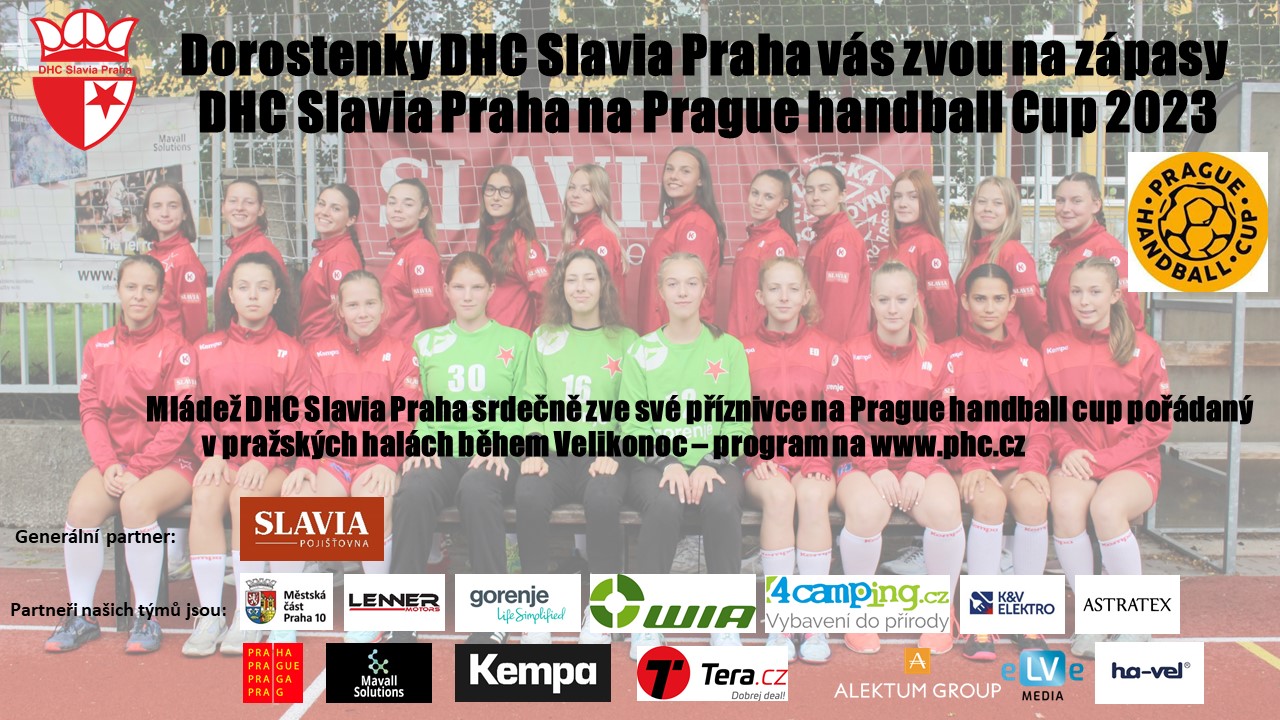 Slávistky na Prague handball cup 2023 - starší dorostenky vyhrály PHC 2023 a mini získaly ...
